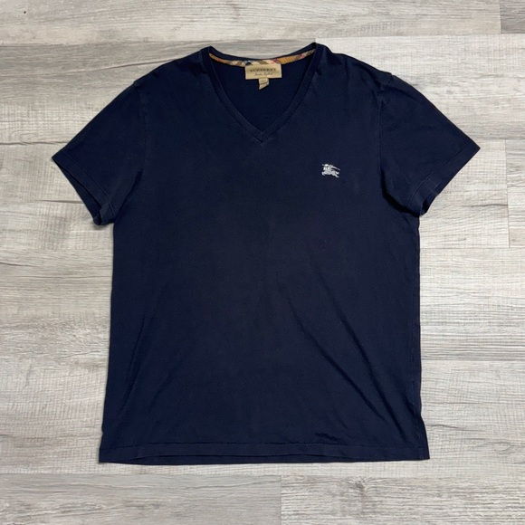 Burberry | Shirts | Burberry Navy Vneck | Poshmark